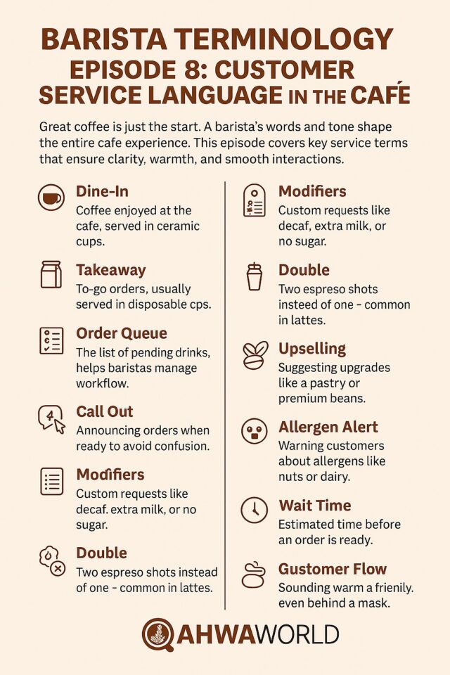 Barista Terminology | Episode 8: Customer Service Language in the Café ...